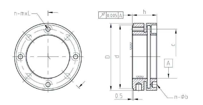 M80x2 K TYPE - RULMAN KİLİT SOMUNU, URAS CNC - ELAS ELEKTRONİK | CNC ...